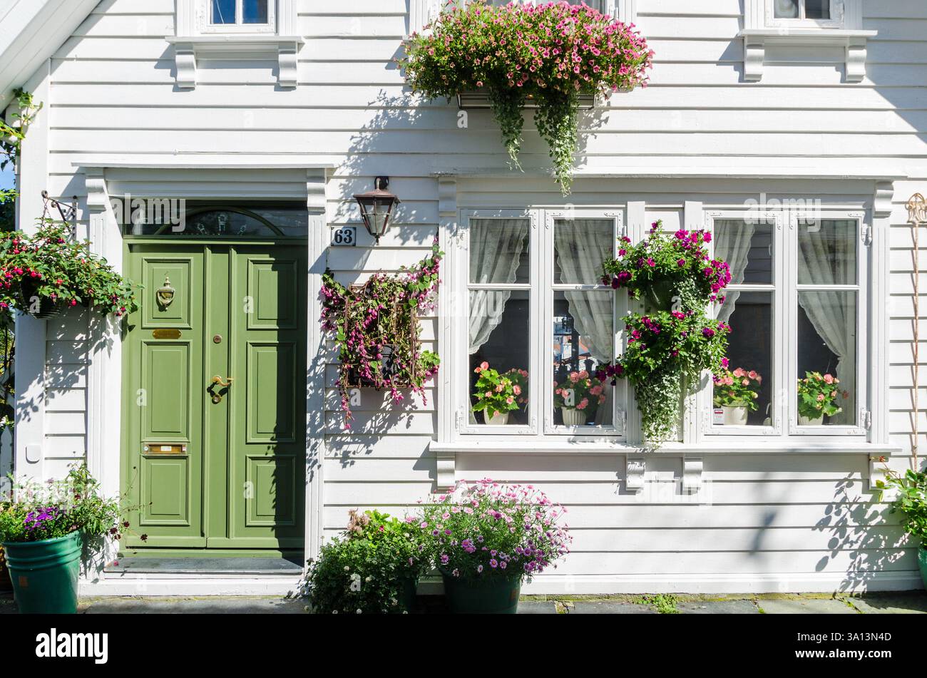 Gamle Stavanger House Stock Photo - Alamy