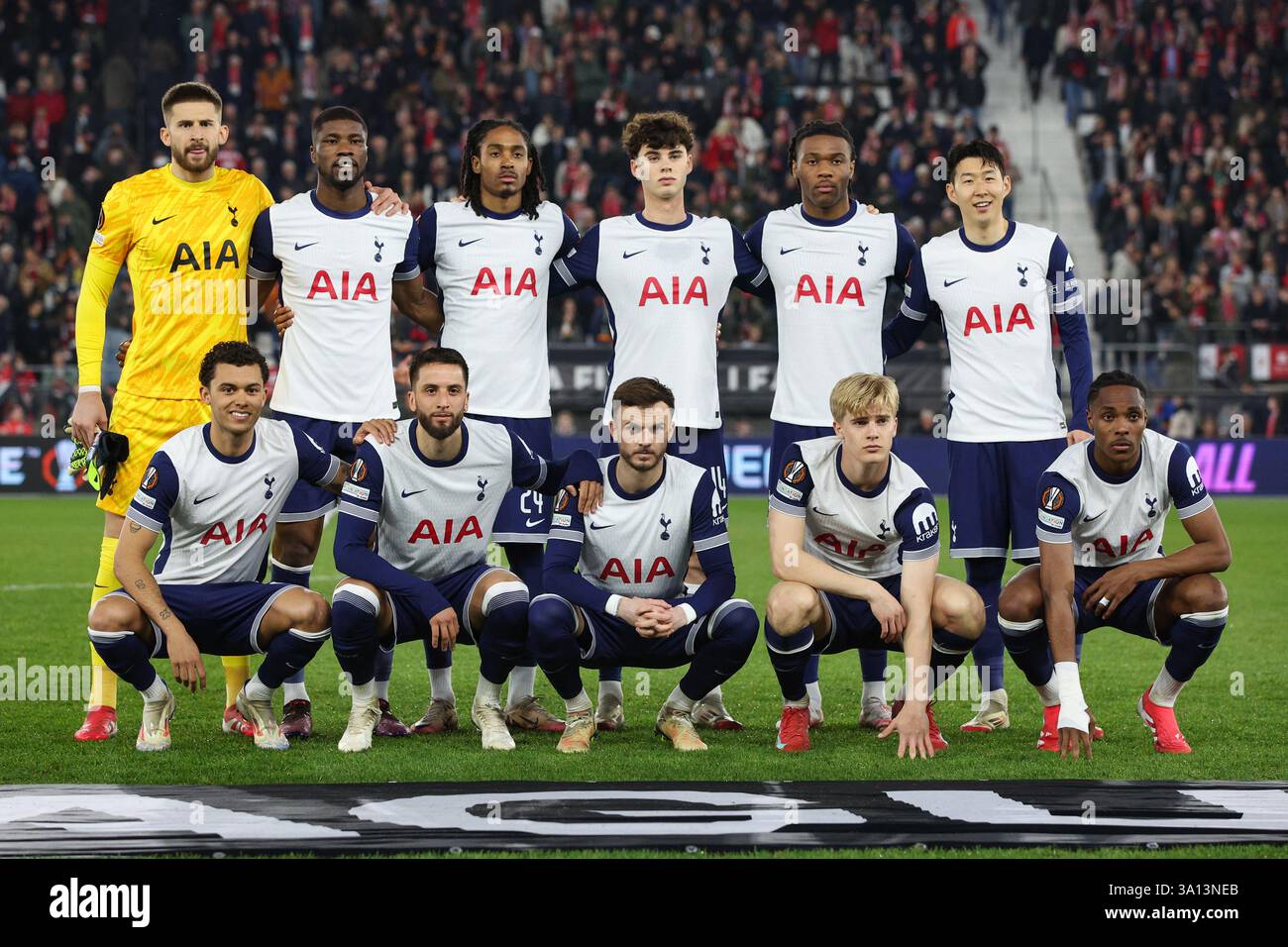 ALKMAAR, NETHERLANDS - 6th Mar 2025: Tottenham Hotspur starting line-up ...
