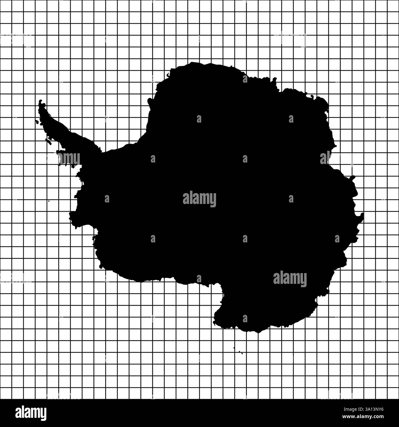 Map of Antarctica, sign silhouette. World Map Globe. Vector ...