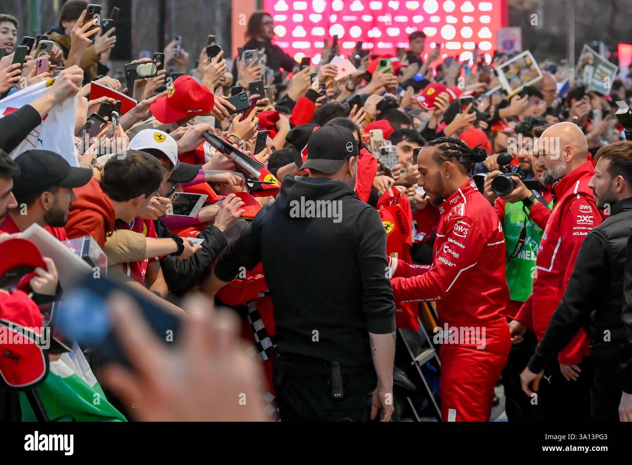Milano, Milano. 06th Mar, 2025. Lewis Hamilton alla Presentazione ...