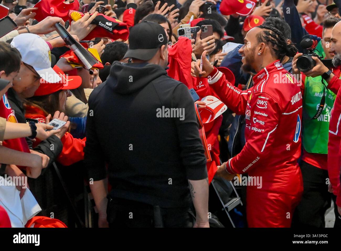 Milano, Milano. 06th Mar, 2025. Lewis Hamilton alla Presentazione ...