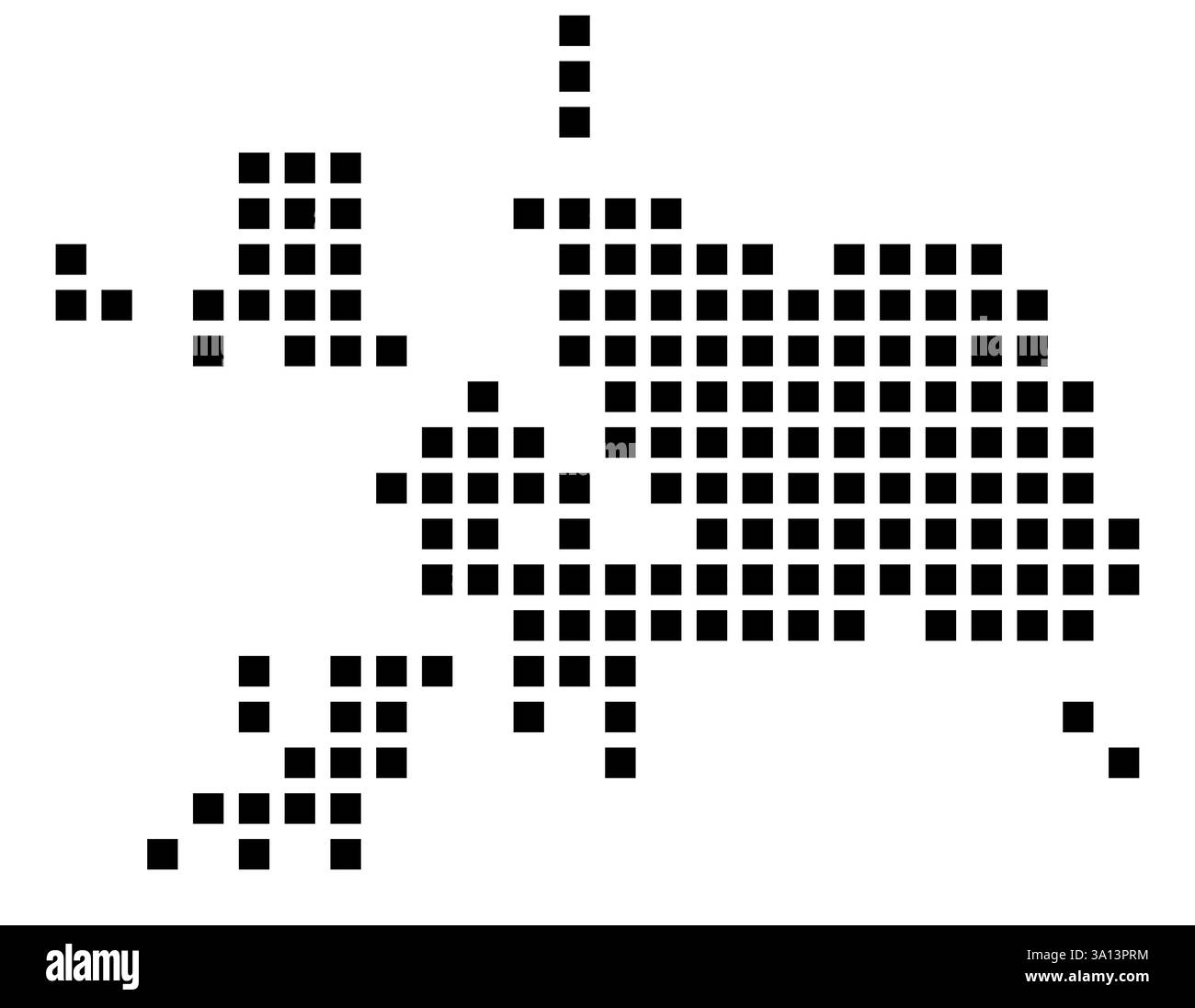 Symbol Map of the City Elgin (Illinois) showing the city with a pattern ...