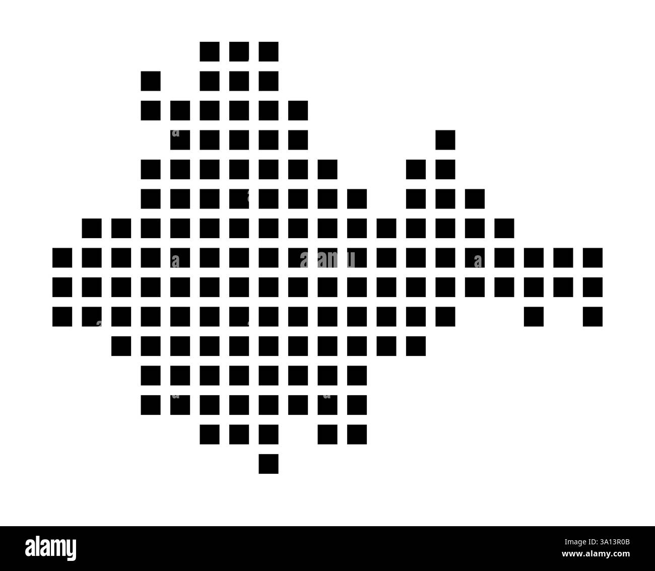 Symbol Map of the City Ames (Iowa) showing the city with a pattern of ...