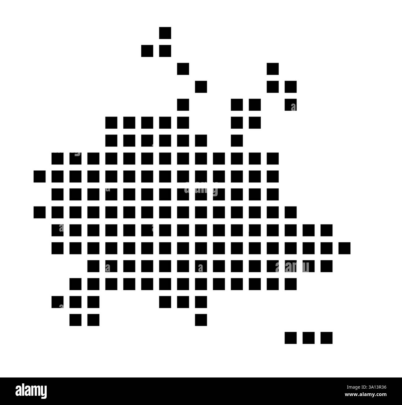 Symbol Map of the City Lawrence (Kansas) showing the city with a ...