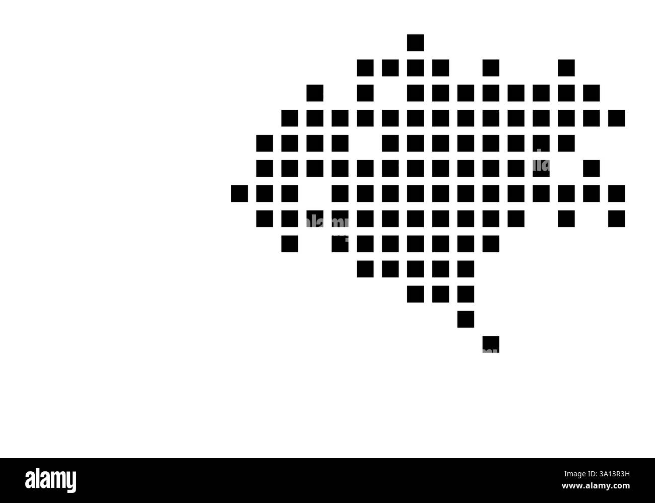 Symbol Map of the City Wichita (Kansas) showing the city with a pattern ...