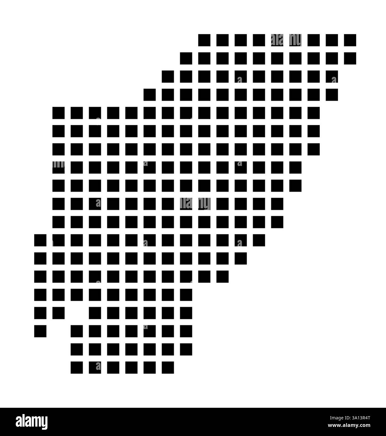 Symbol Map of the City Everett (Massachusetts) showing the city with a ...