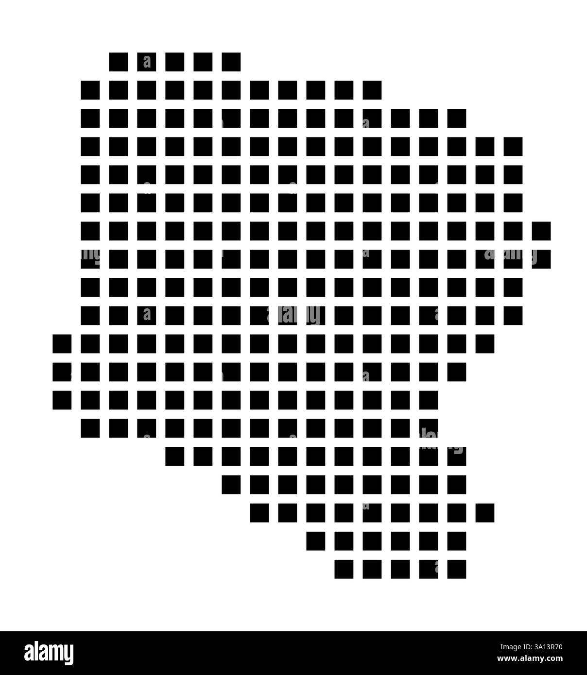 Symbol Map of the City Framingham (Massachusetts) showing the city with ...