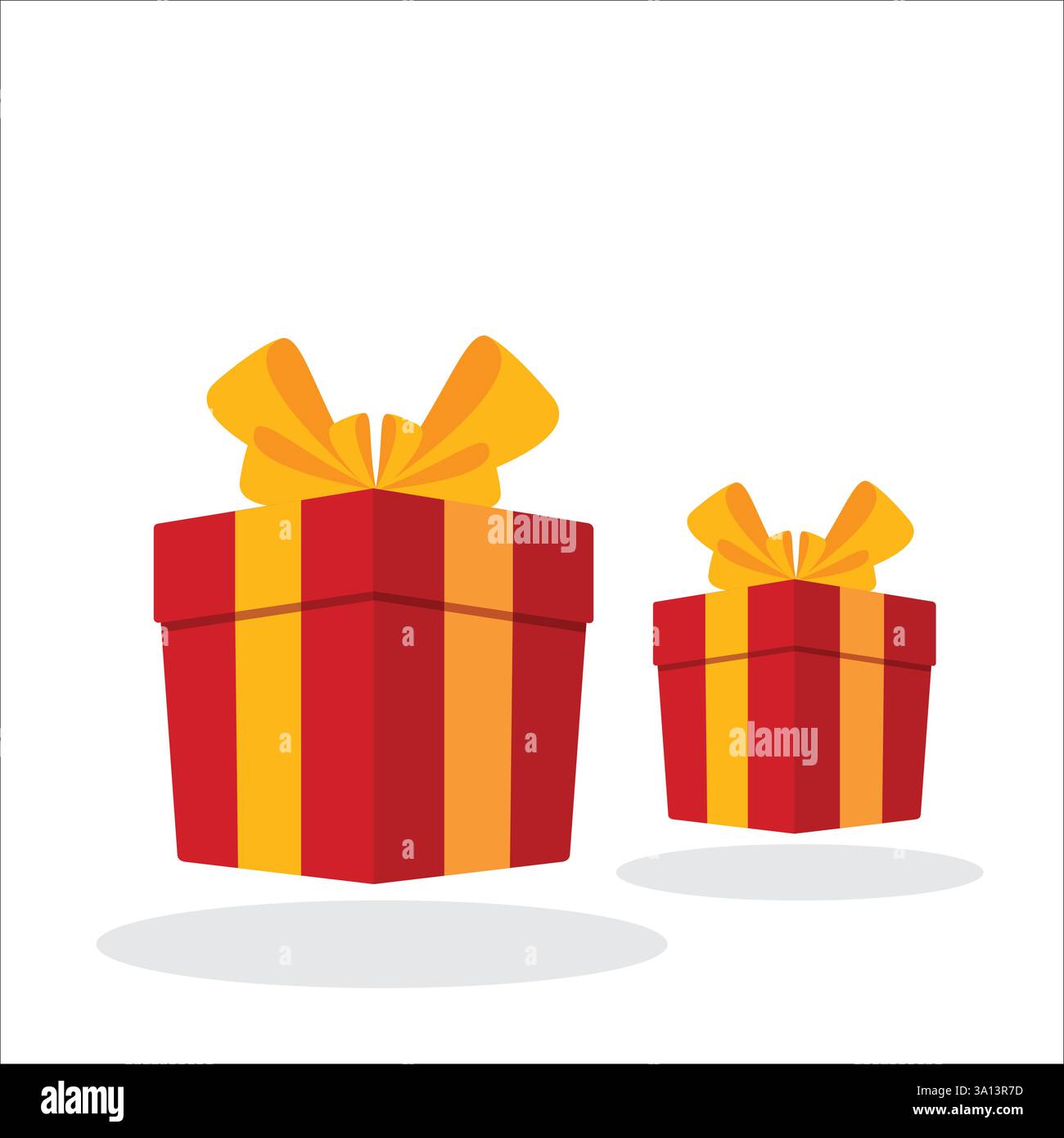 Set of gift boxes. Vector illustration isolated on white background ...
