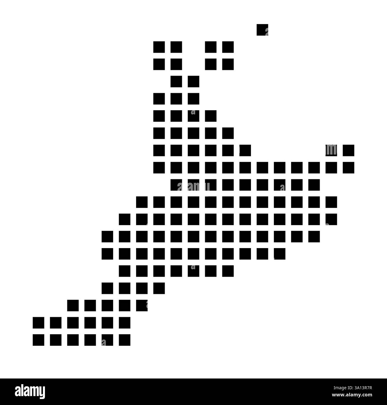Symbol Map of the City Quincy (Massachusetts) showing the city with a ...