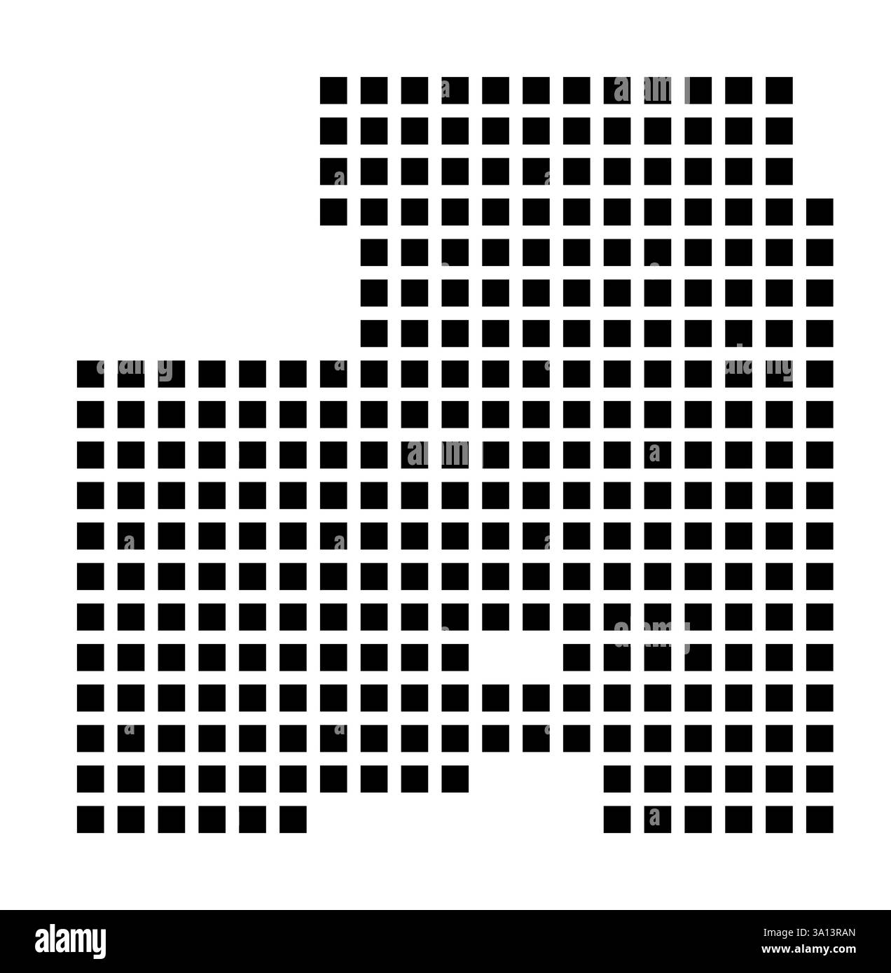 Symbol Map of the City Novi (Michigan) showing the city with a pattern ...