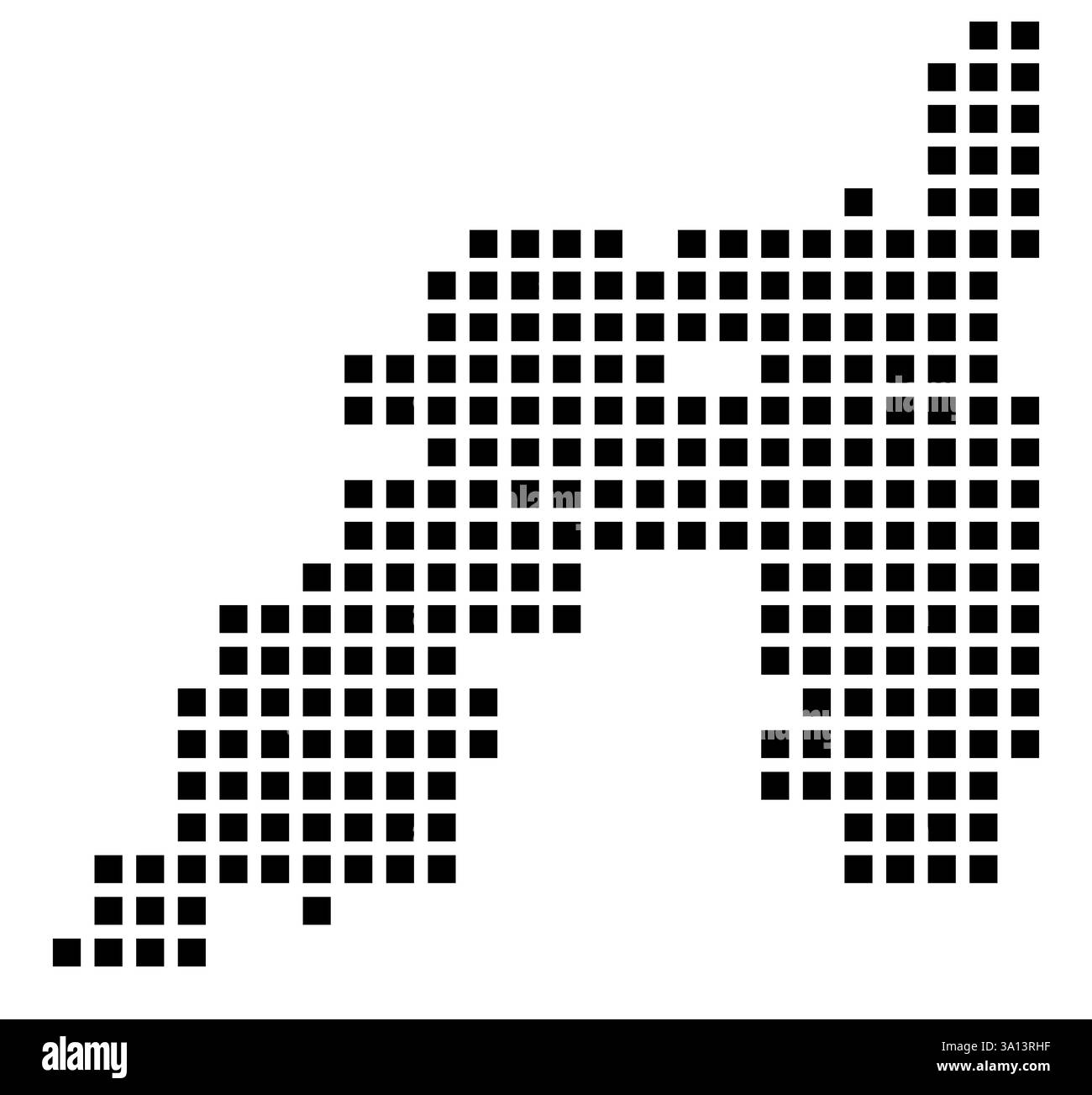 Symbol Map of the City Henderson (Nevada) showing the city with a ...