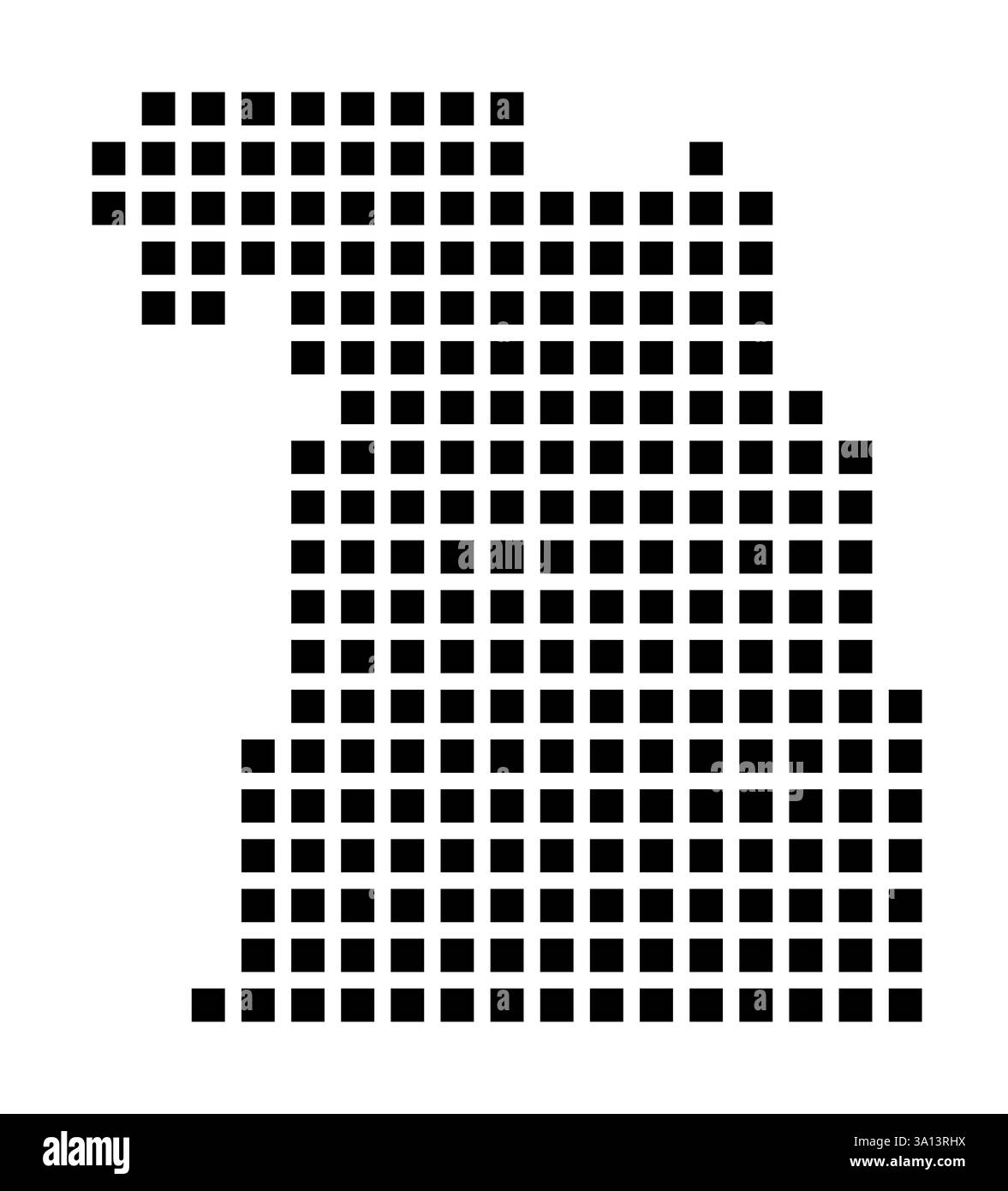 Symbol Map of the City Nashua (New Hampshire) showing the city with a ...