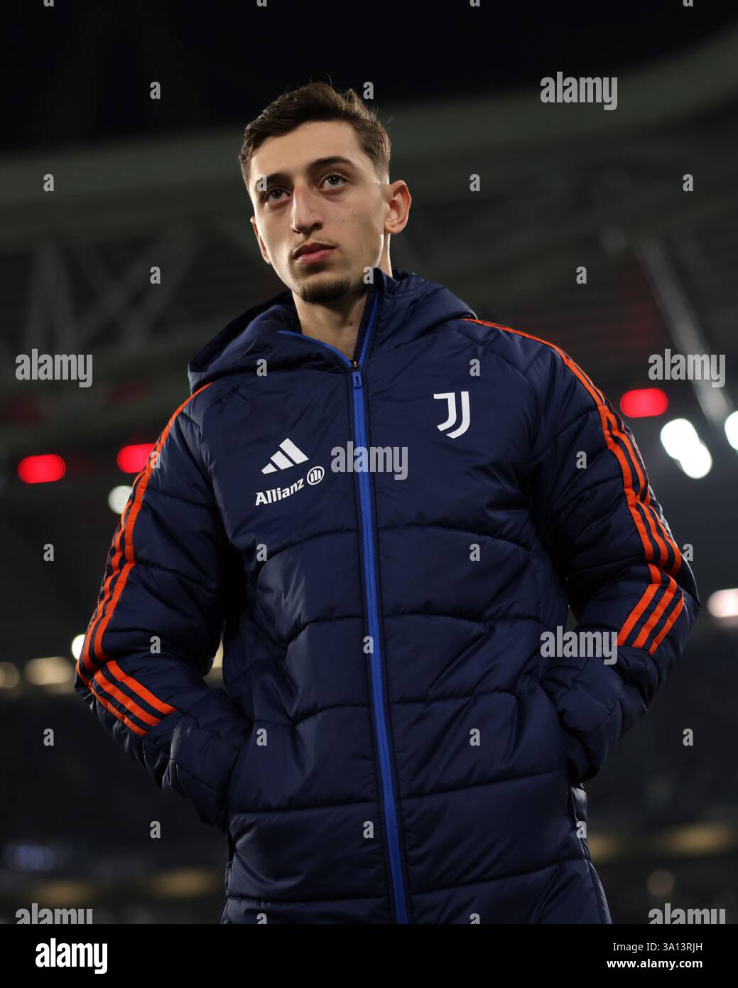 Turin, Italy. 3rd Mar, 2025. Jonas Rouhi of Juventus looks on as he ...