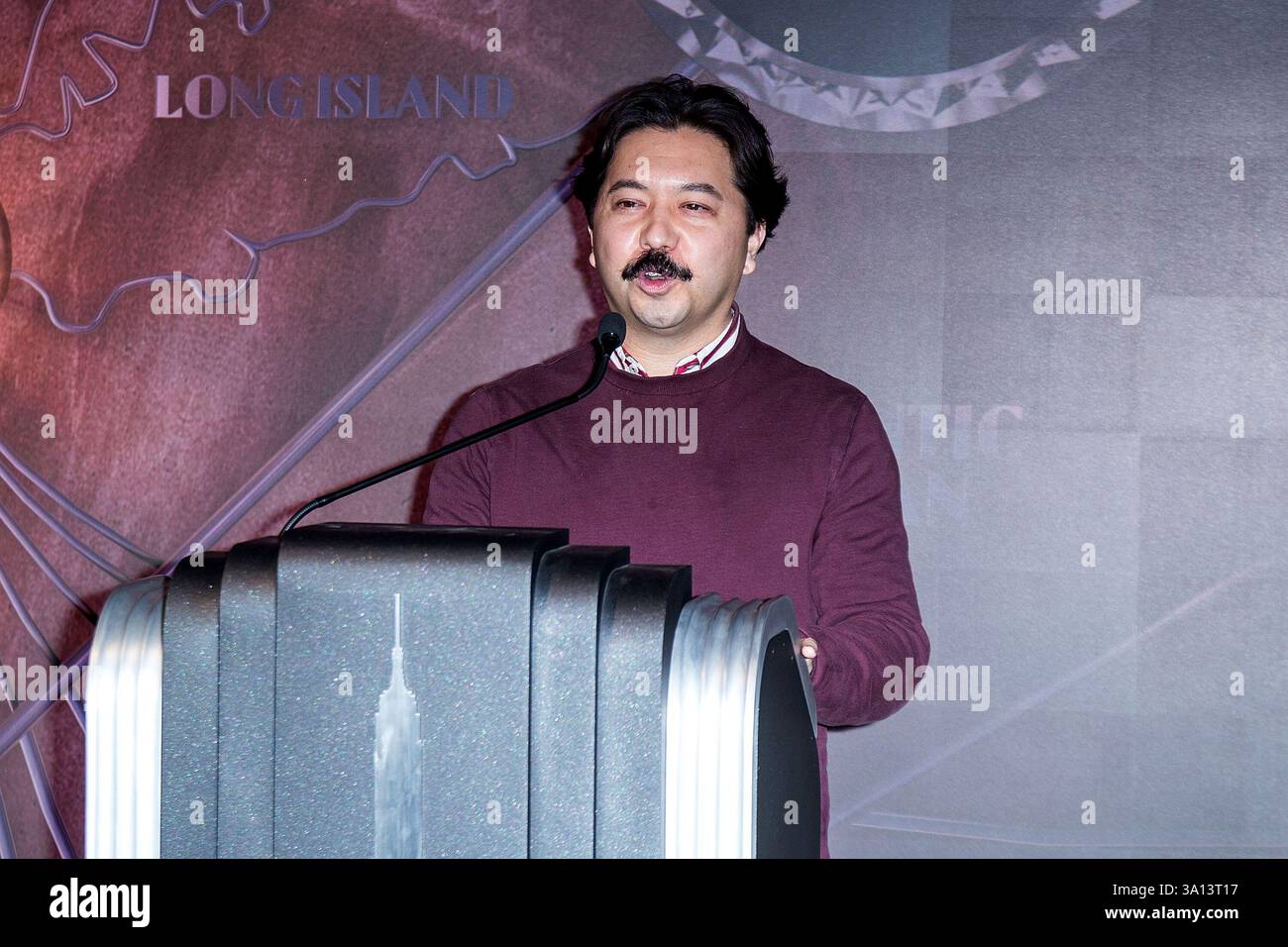 New York, NY, USA. 6th Mar, 2025. Alex Lawrence at The Empire State Building. Credit: Steve Mack ...