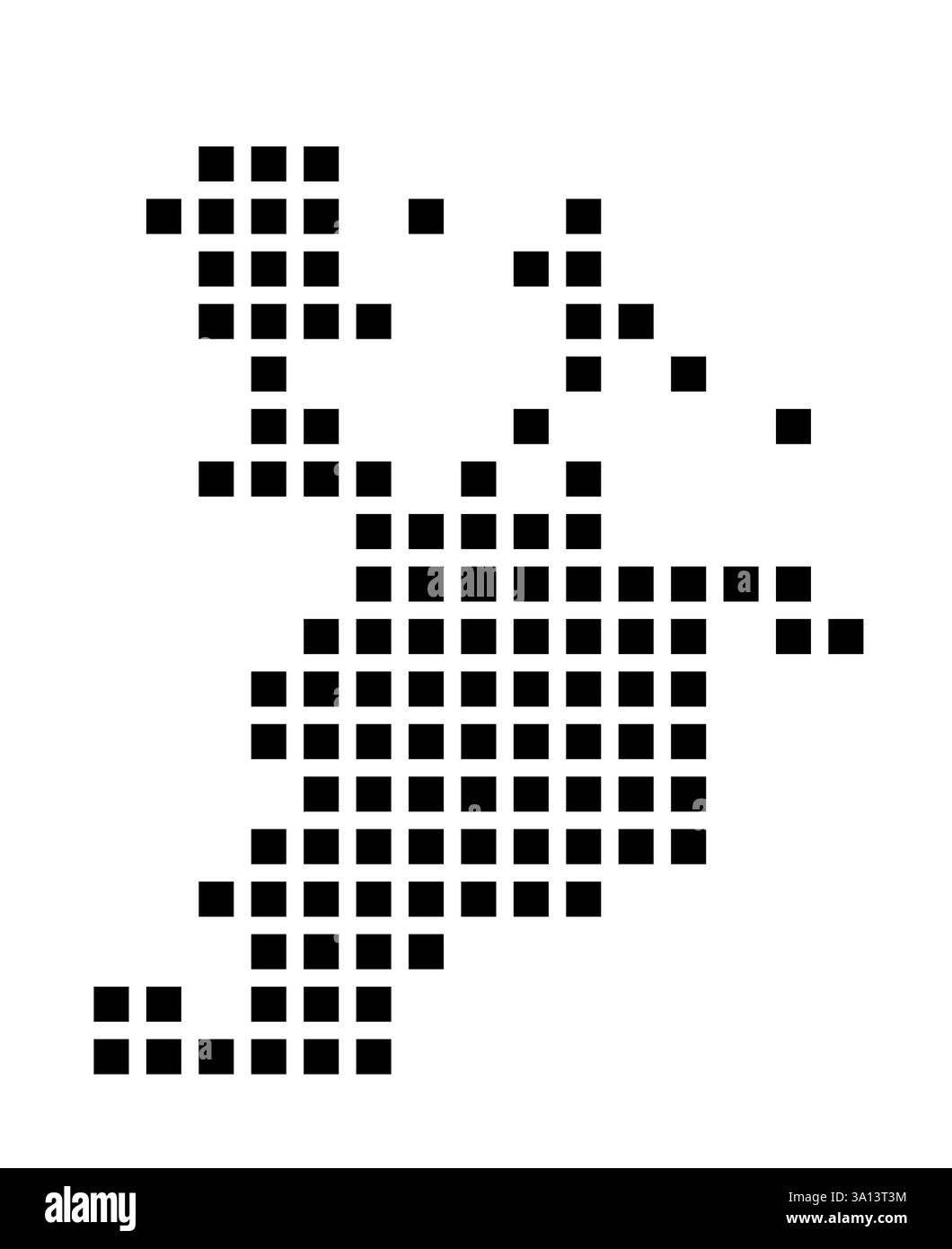 Symbol Map of the City Beaverton (Oregon) showing the city with a ...