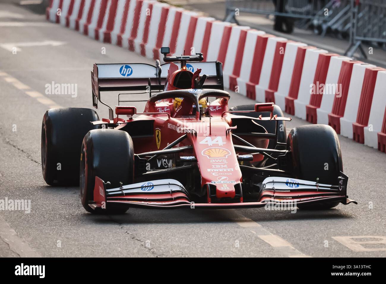 Milan, Italy. 06th Mar, 2025. Milan, The Scuderia Ferrari HP Drivers' Presentation by UniCredit ...
