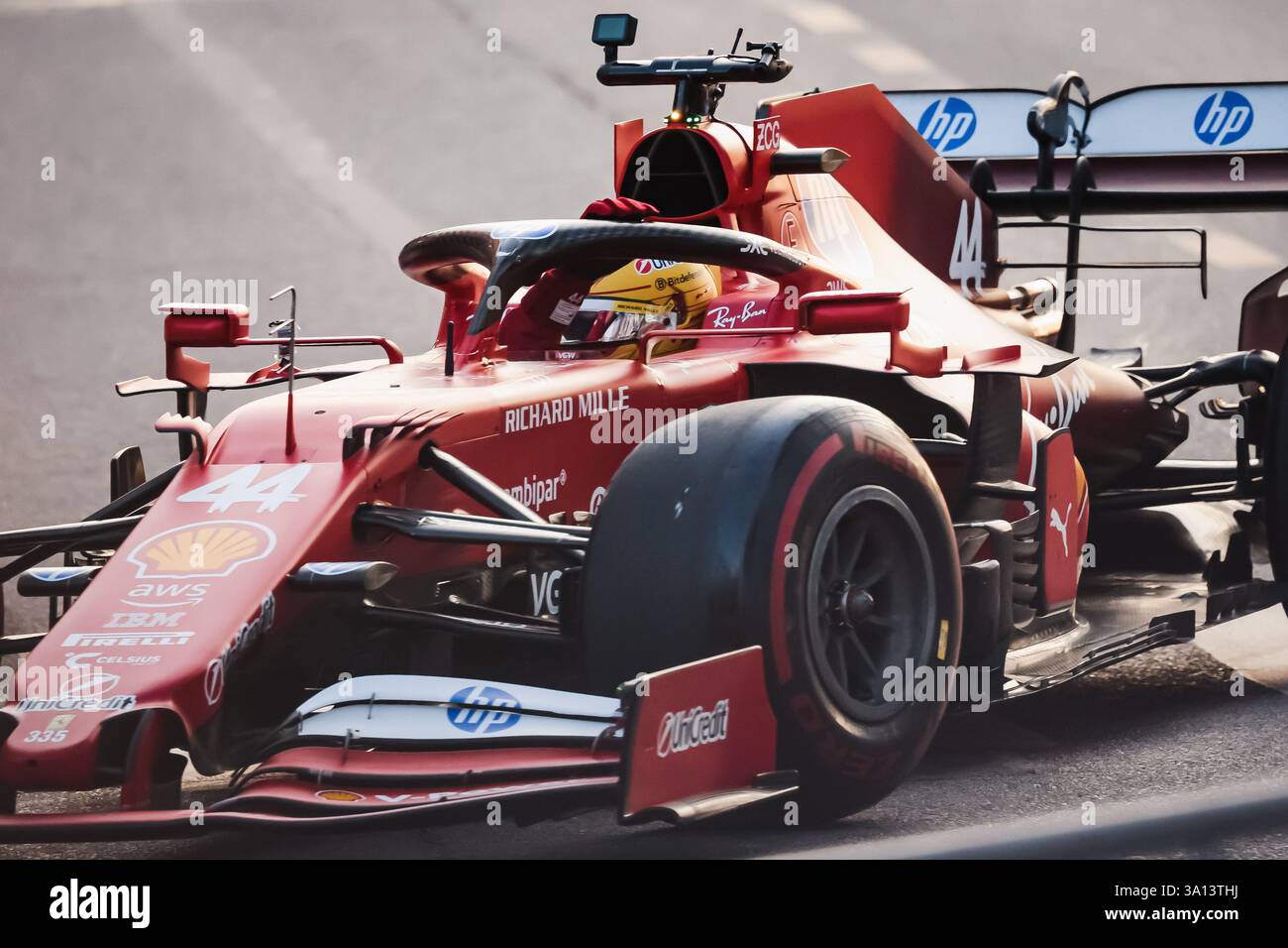 Milan, Italy. 06th Mar, 2025. Milan, The Scuderia Ferrari HP Drivers' Presentation by UniCredit ...