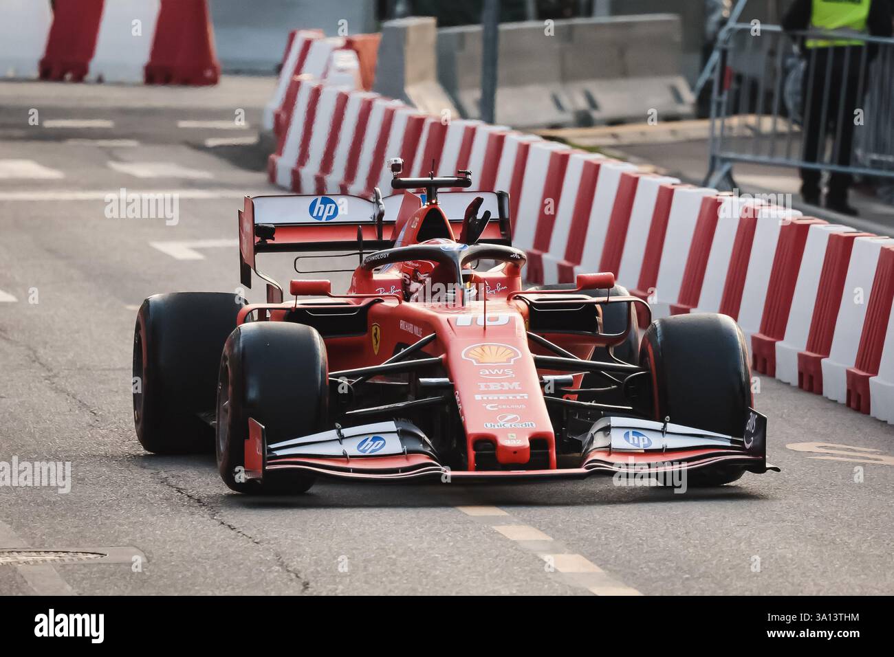 Milan, Italy. 06th Mar, 2025. Milan, The Scuderia Ferrari HP Drivers' Presentation by UniCredit ...