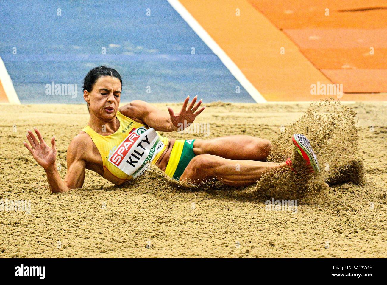 APELDOORN, NETHERLANDS - MARCH 6: Dovile Kilty of Lithuania competing ...