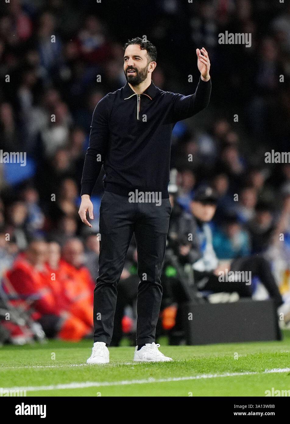 Lyon squad during the UEFA Europa League, Round of 16, 1st leg football ...
