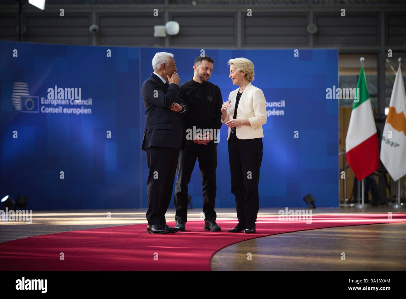 European Council President Antonio Costa, Ukraine's President Volodymyr ...