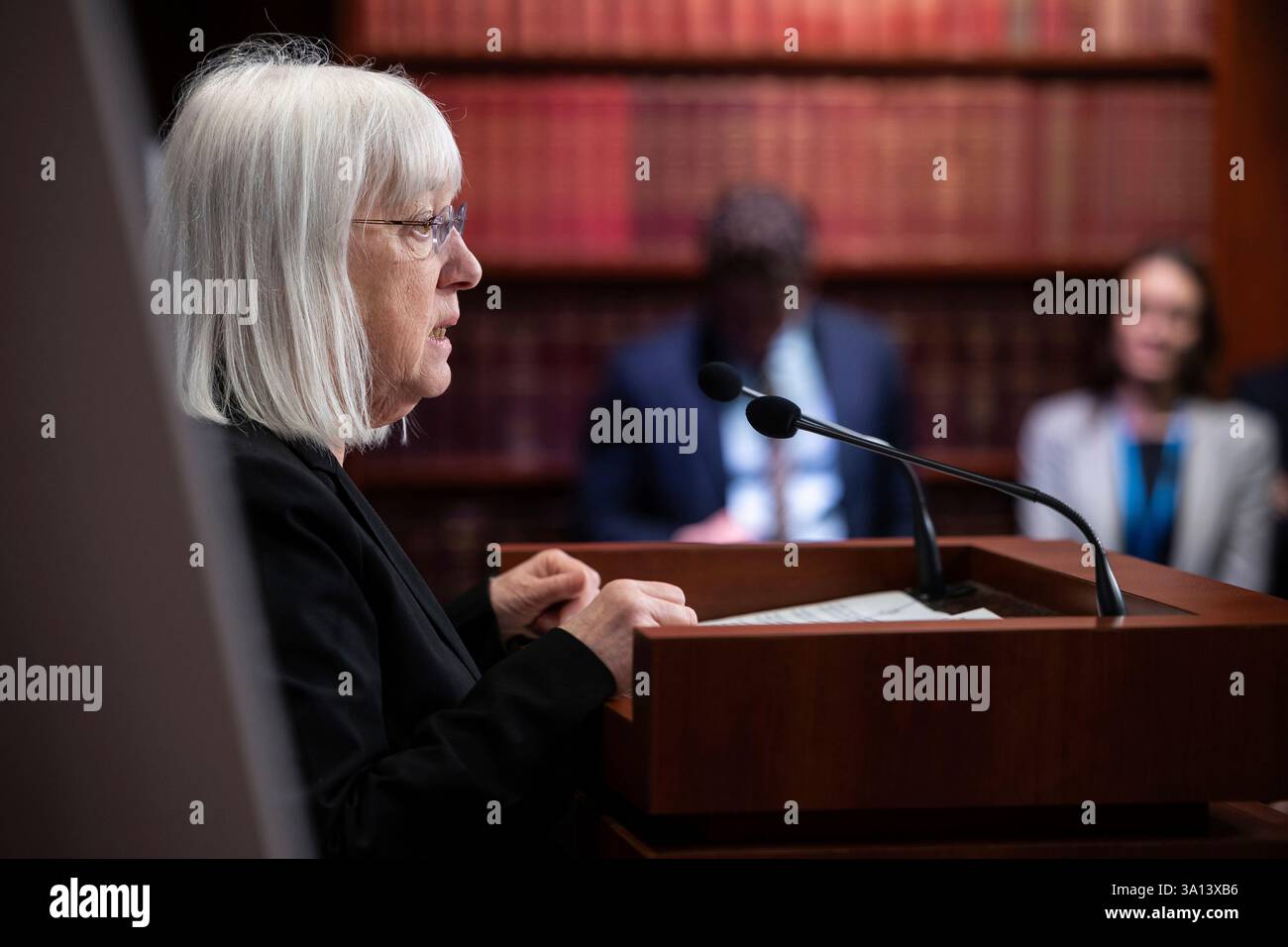 Sen. Patty Murray (D-Wash.) speaks during a press conference on ...