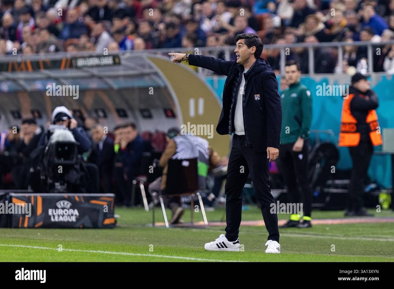 Lyon Manager, Paulo Fonseca, during the UEFA Europa League, Round of 16 ...