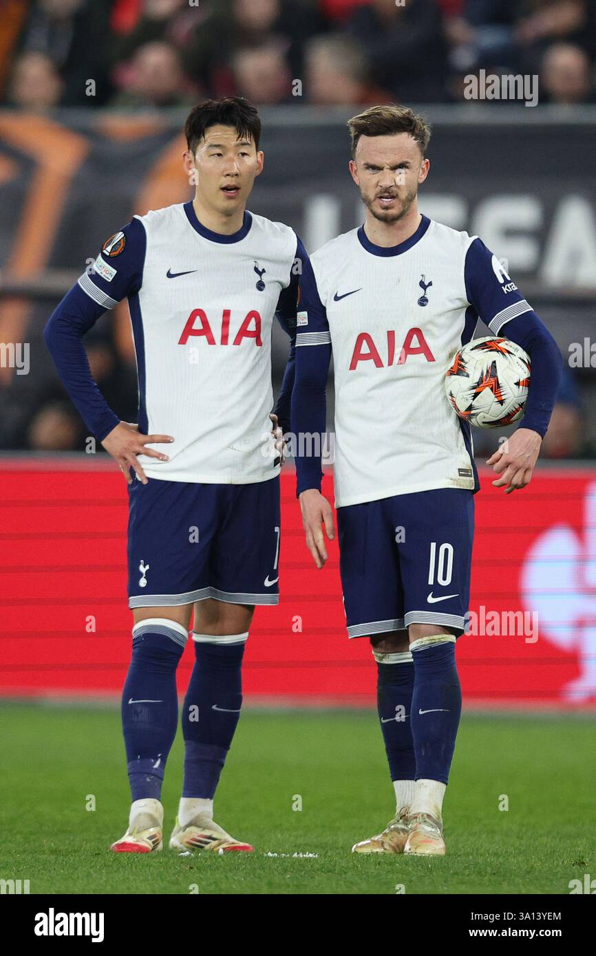ALKMAAR, NETHERLANDS - 6th Mar 2025: James Maddison of Tottenham ...