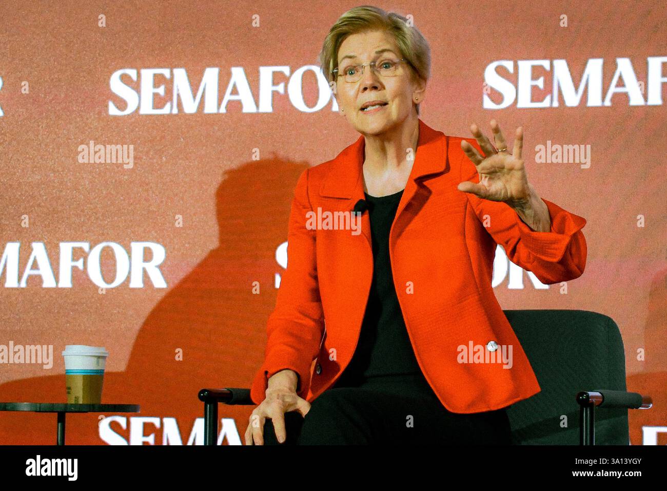 Sen. Elizabeth Warren (D-MA) interviewed by Semafor News, 6 Mar. 2025 ...