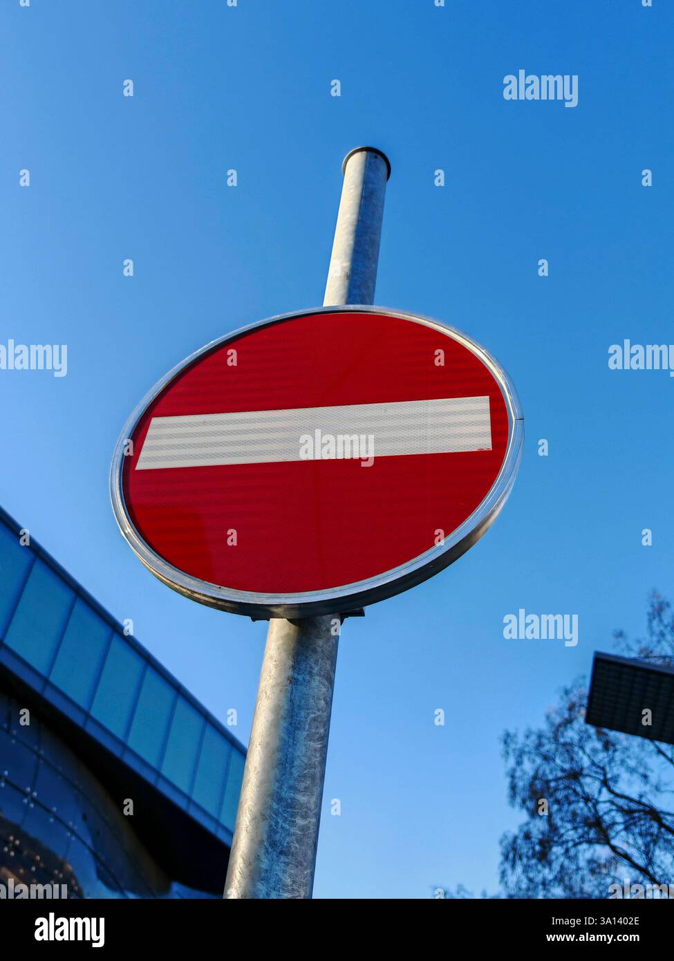 no entry warning road sign, dead end street in traffic no entry warning ...
