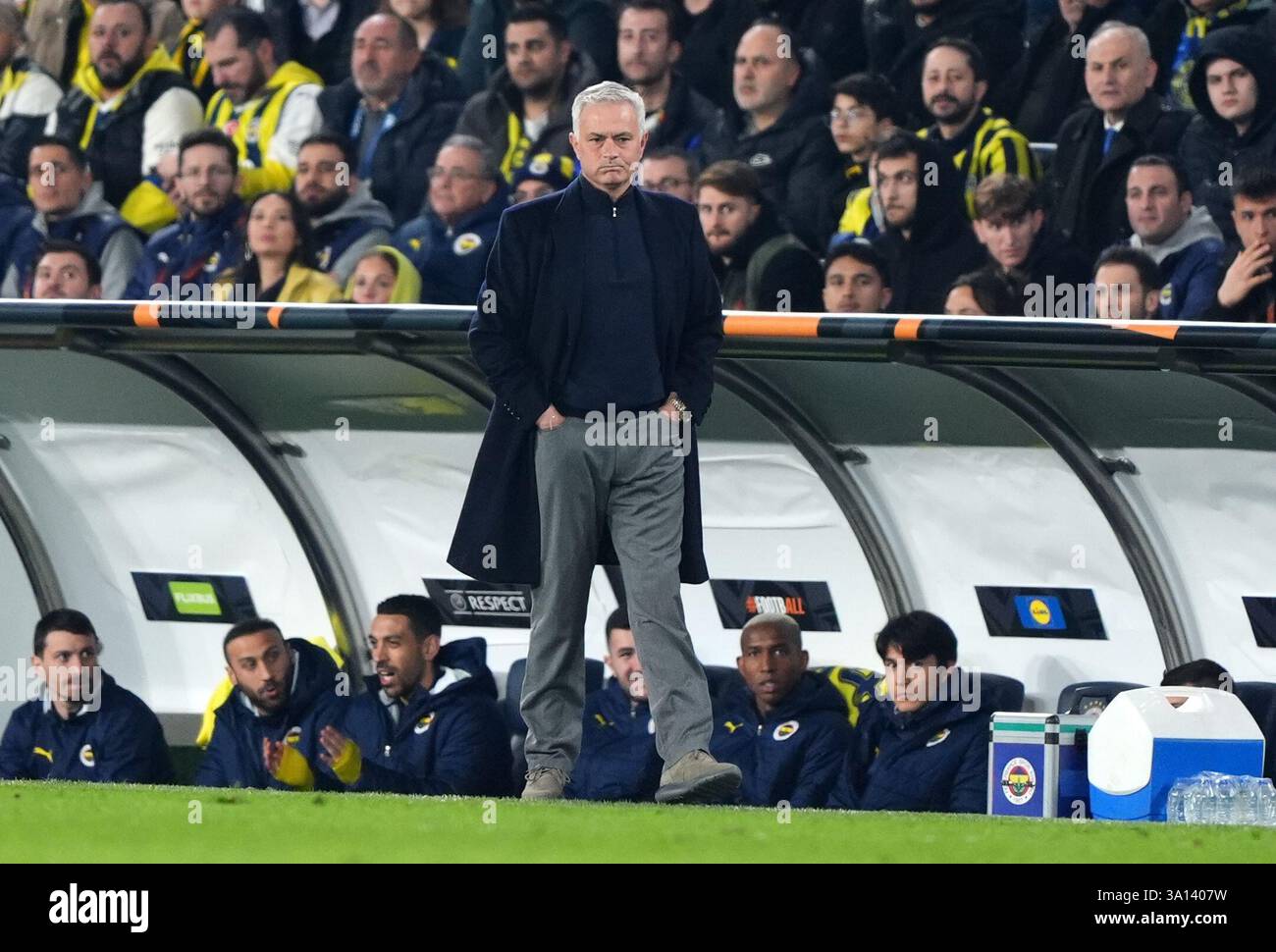 Fenerbahce manager Jose Mourinho during the UEFA Europa League Round of ...