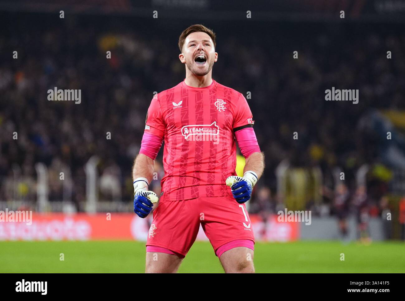 Rangers goalkeeper Jack Butland during the UEFA Europa League Round of ...