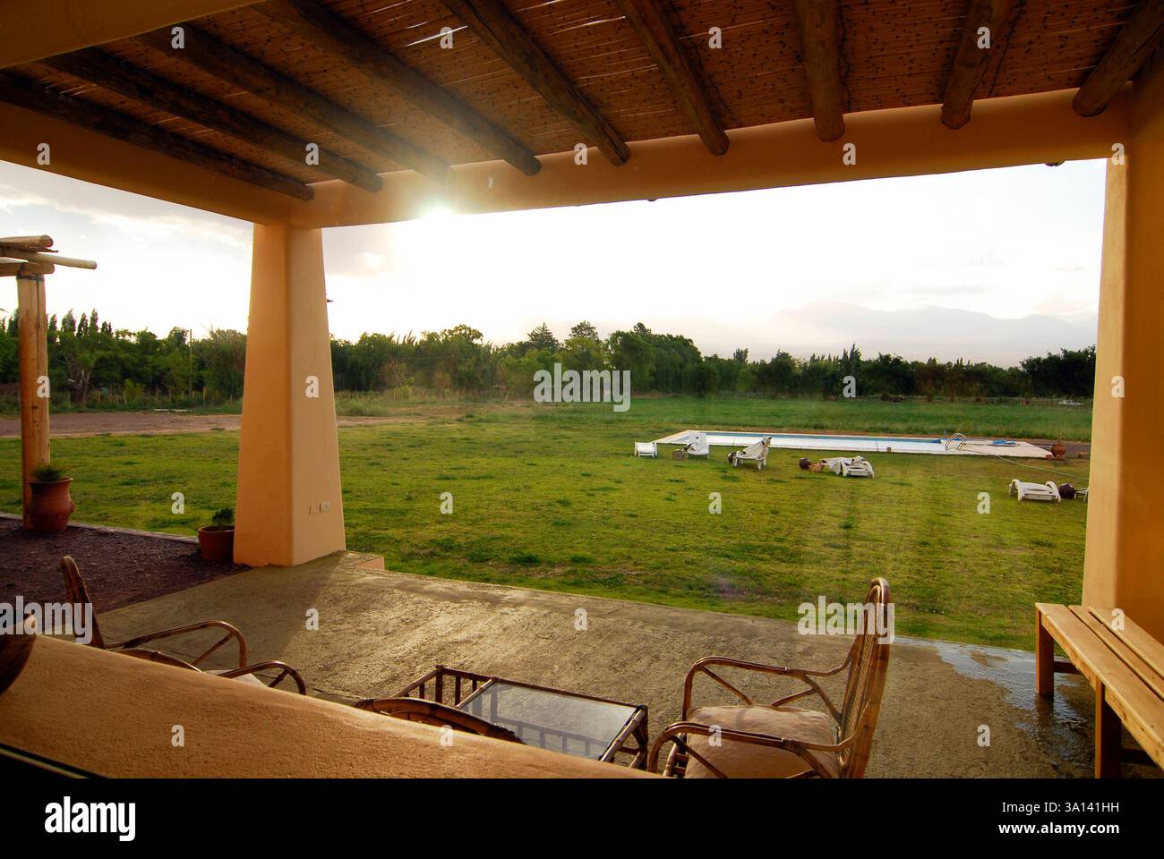 earth staple in wood construction, futuristic and experimental building ...