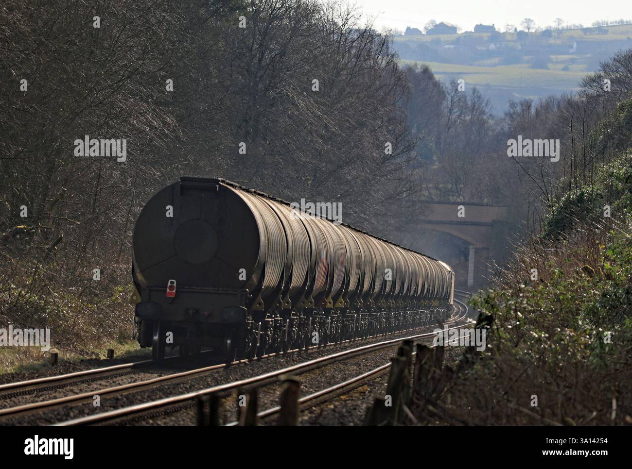 Oil train disappearing into history hi-res stock photography and images ...