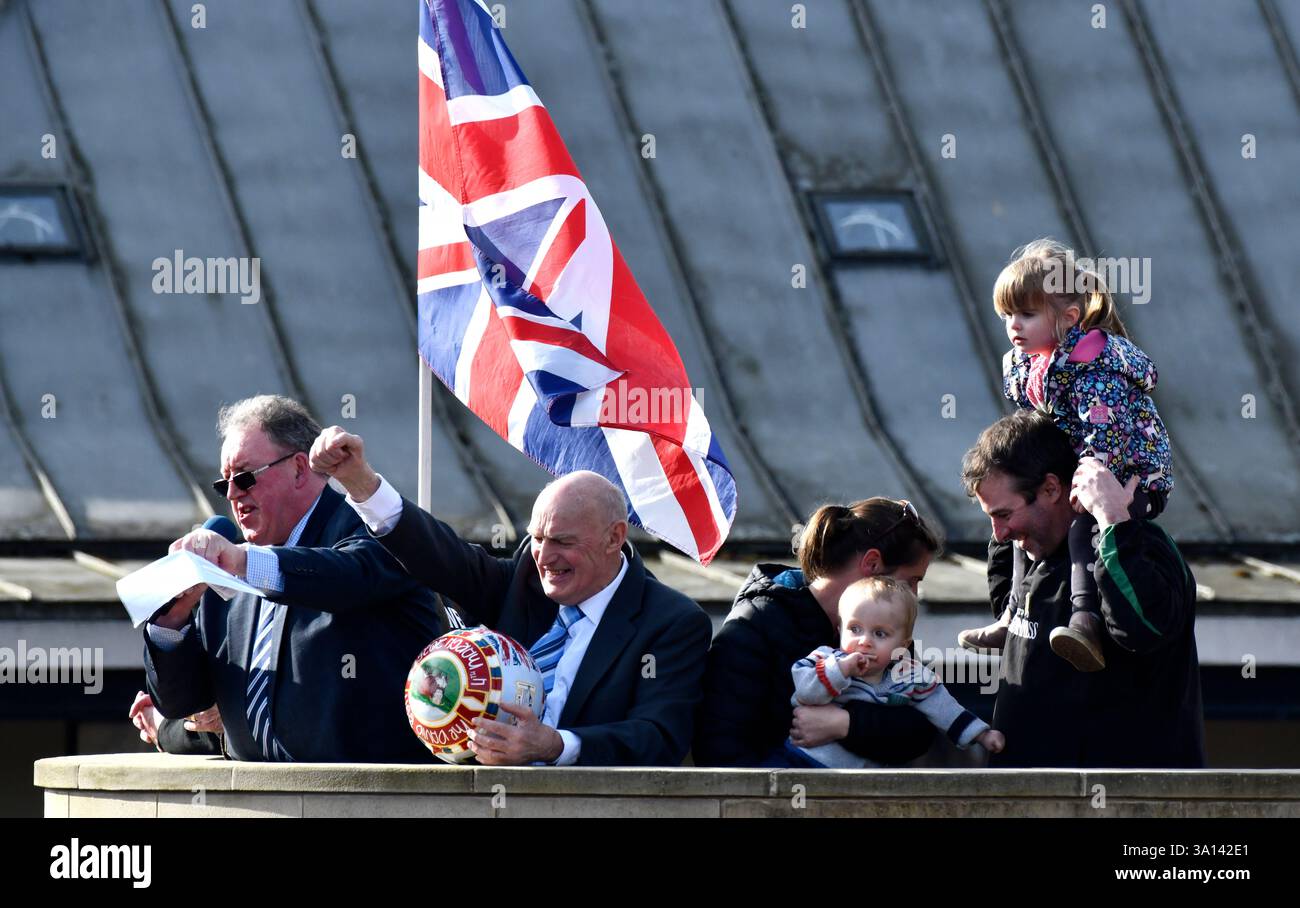 Ashbourne Royal Shrovetide ancient ball game with local farmer David ...