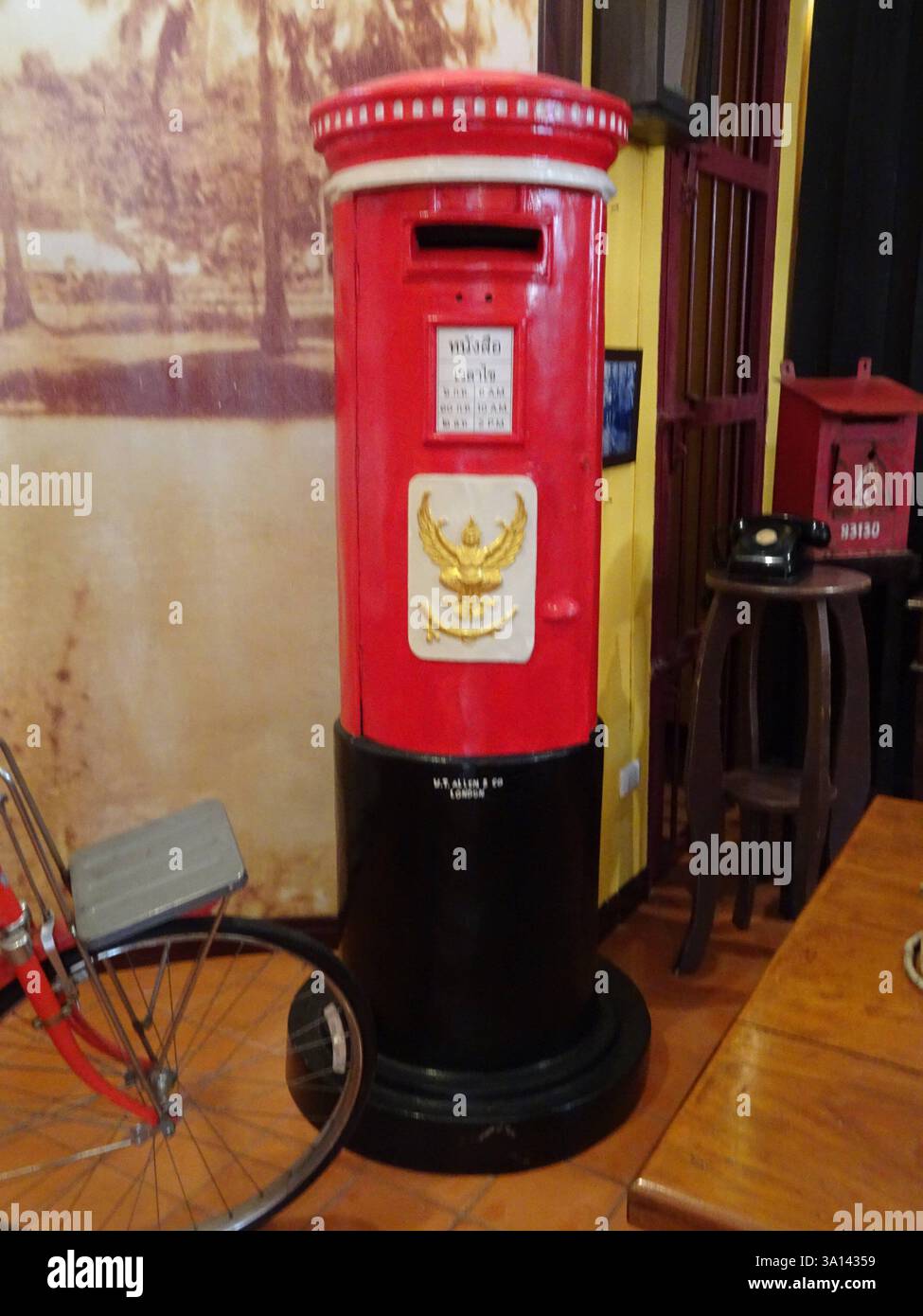 Postkasten, Post und Briefmarken Museum, altes Postamt, Phuket ...