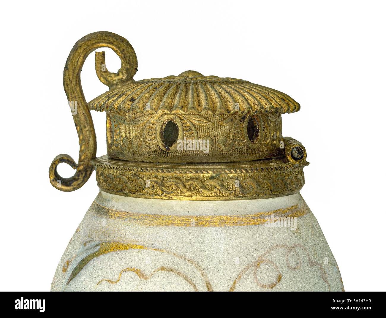Porcelain pipes metallic pipe stopper Stock Photo - Alamy