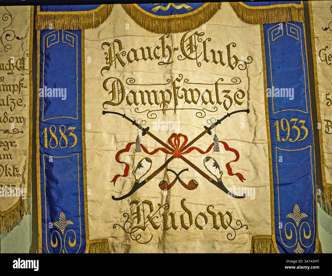 Historical smoking club flag Stock Photo - Alamy