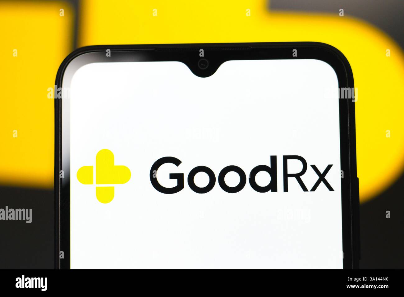 March 6, 2025, Canada: In this photo illustration, the GoodRx Holdings ...