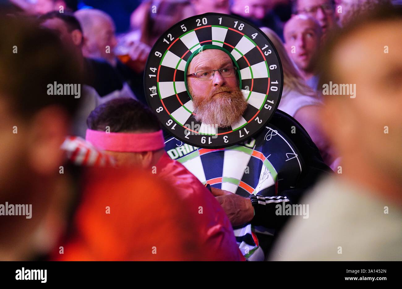 Fans in fancy dress during night five of the 2025 BetMGM Premier League ...