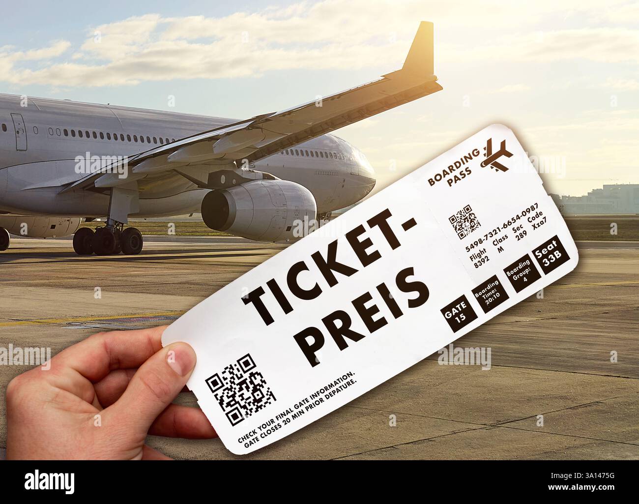 Flugzeug bordkarte hi-res stock photography and images - Alamy