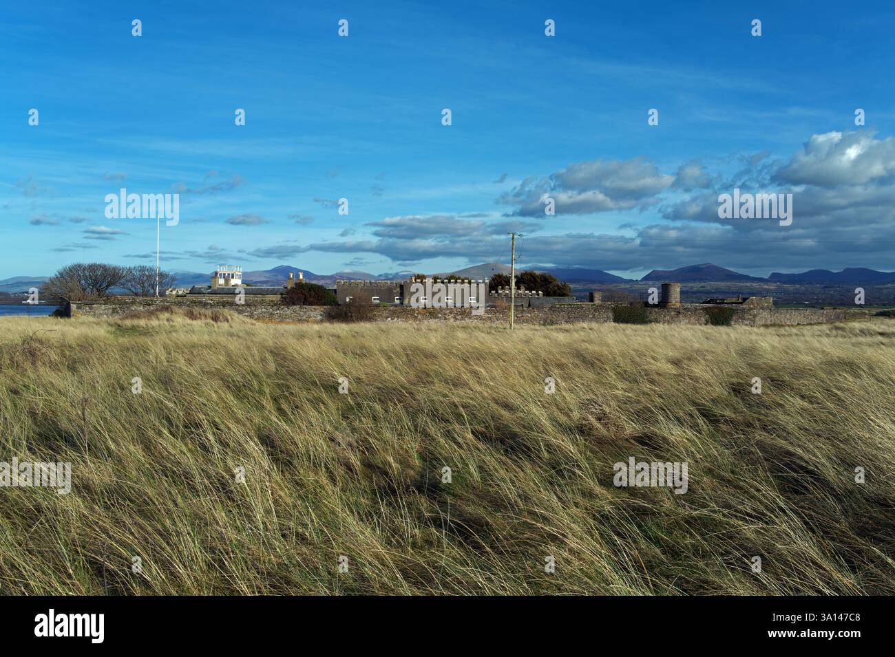 Fort Belan in North Wales is a coastal fortress located opposite ...