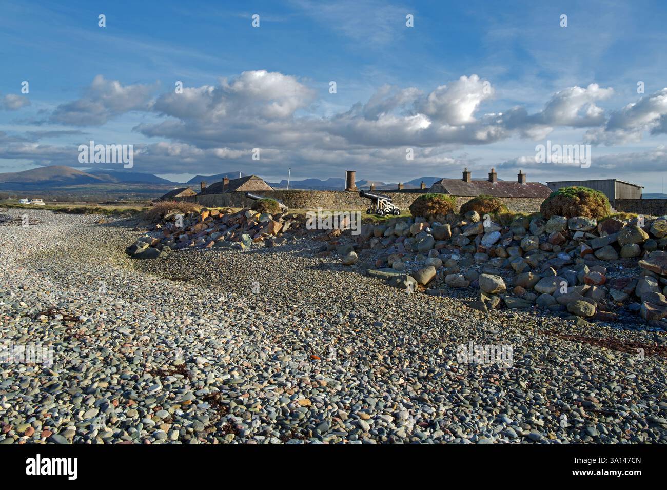 Fort Belan in North Wales is a coastal fortress located opposite ...