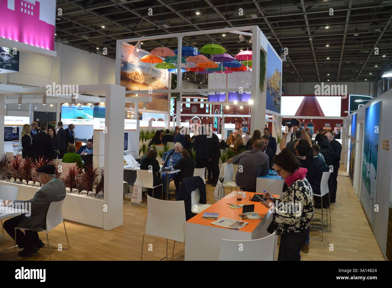 Berlin, Germany - March 4, 2025 - Israel booth at ITB Berlin 2025 ...