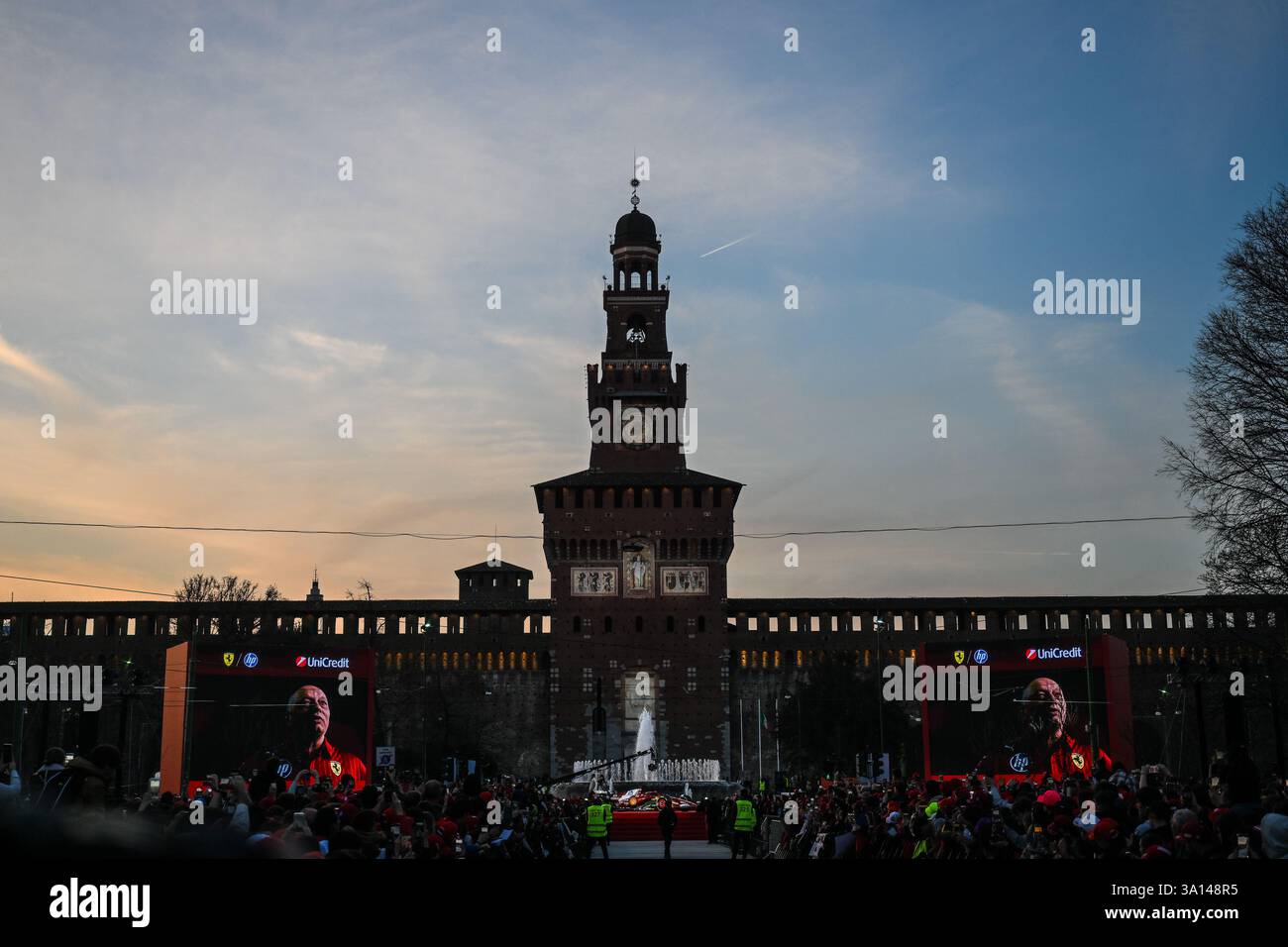 General view of Castle Square during Formula 1 drivers team Ferrari ...