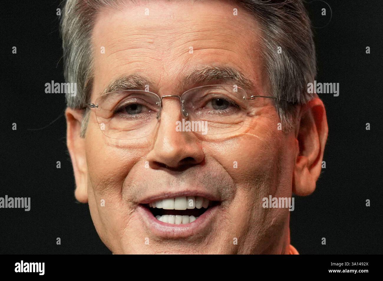 Scott Bessent, United States Secretary of the Treasury, speaks at an ...