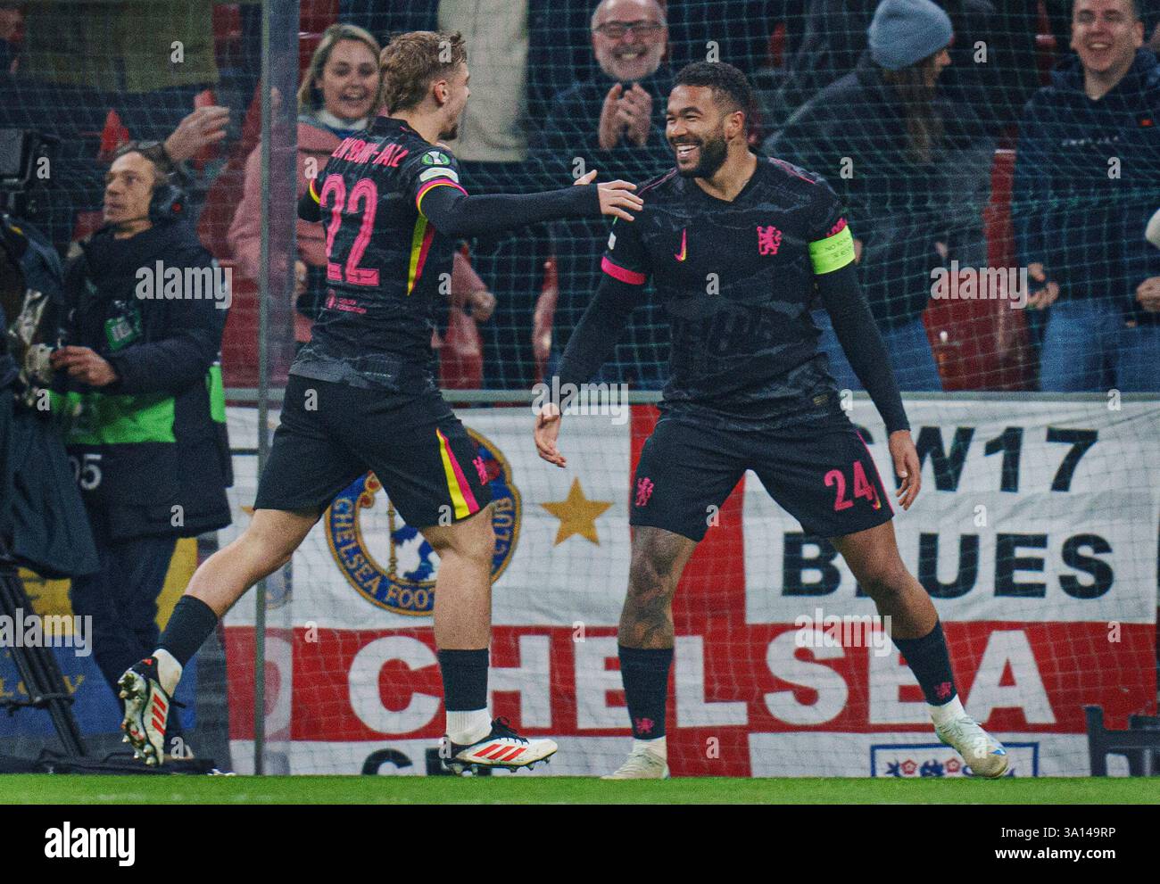Chelsea's Reece James to 0-1 during the UEFA Conference League Round of ...