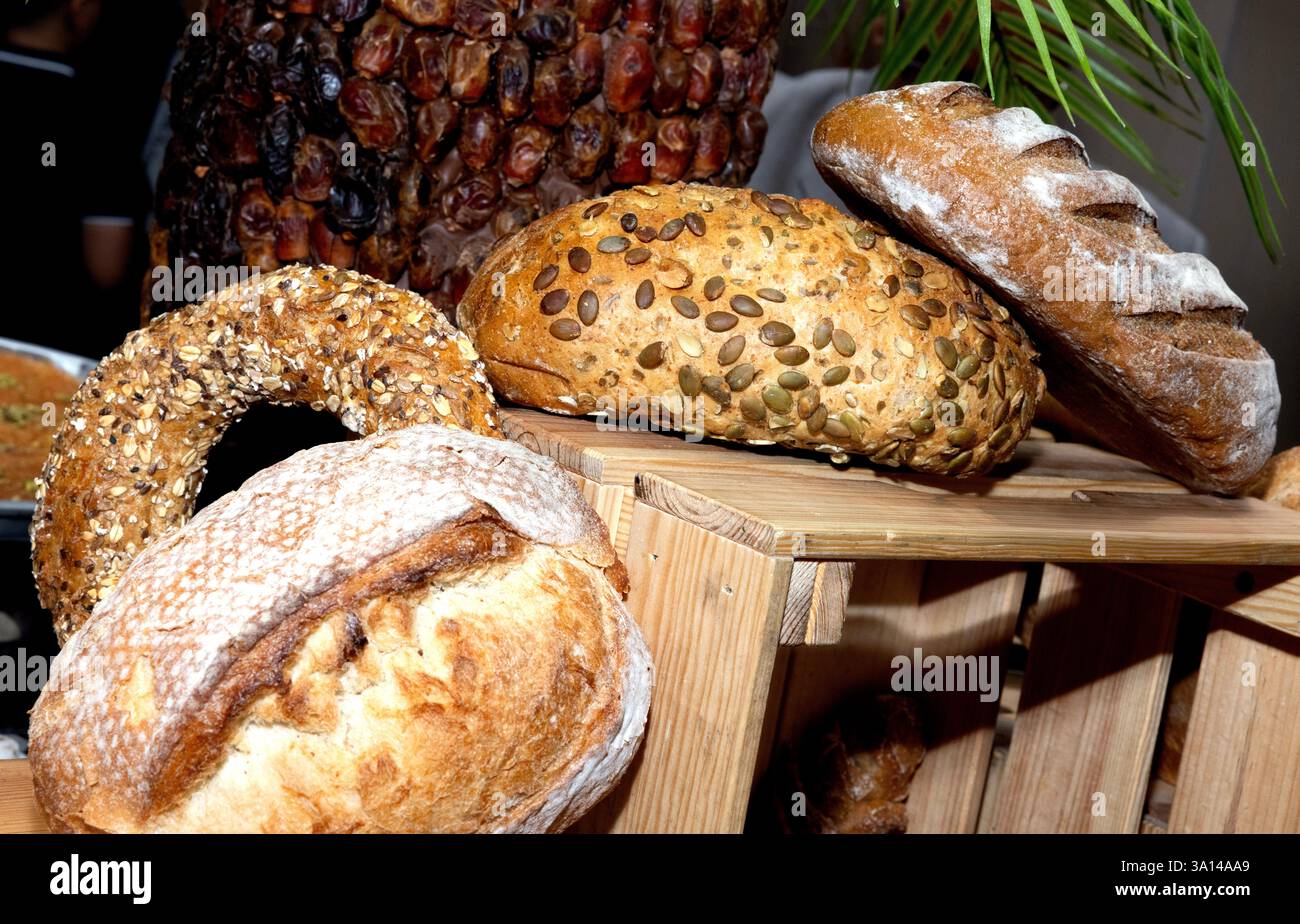 Different kind of breads Doha Qatar 02-03-2025 Stock Photo - Alamy