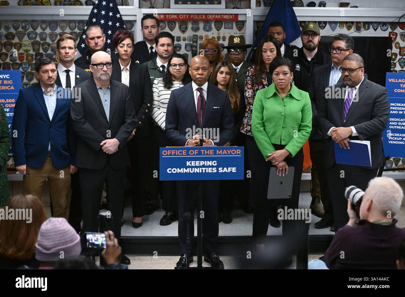 Mayor Eric Adams makes a public safety- and quality-of-life-related ...