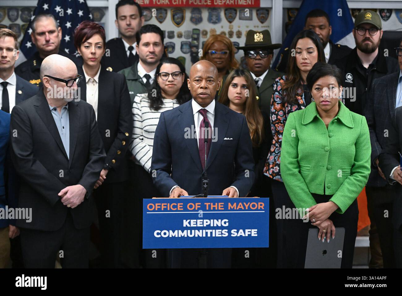 Mayor Eric Adams makes a public safety- and quality-of-life-related ...